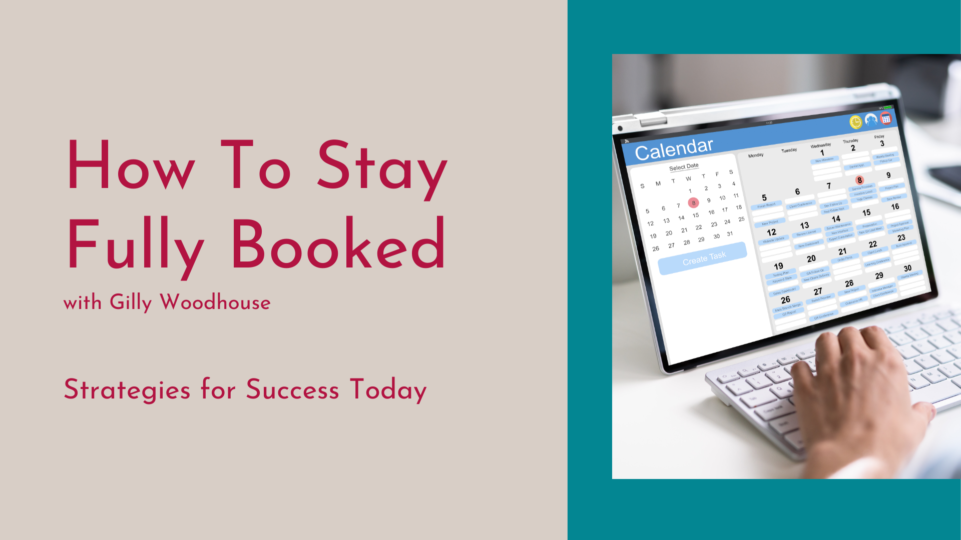 How to stay fully booked 9 April 7-9pm